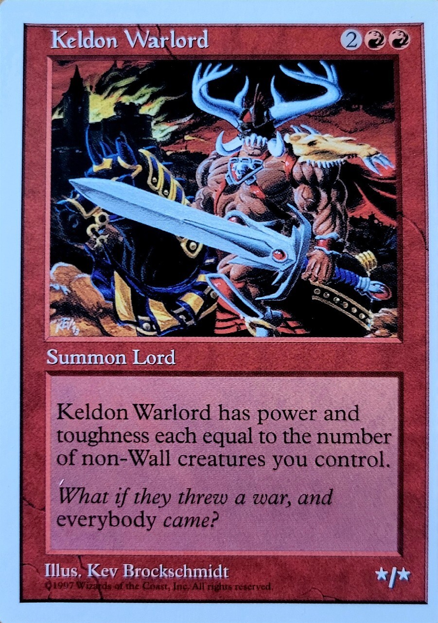 MTG - Keldon Warlord - 5th Edition | Warszawa | Kup teraz na Allegro ...