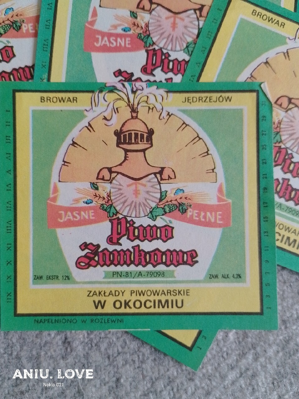 Etykieta piwa. Browar Okocim w Jędrzejowie . | Jędrzejów | Kup teraz na Allegro Lokalnie