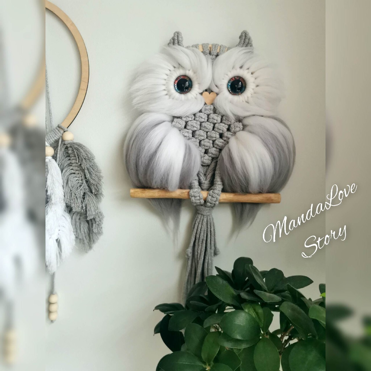 Sowa Makrama ręcznie robiona | Oława | Kup teraz na Allegro Lokalnie