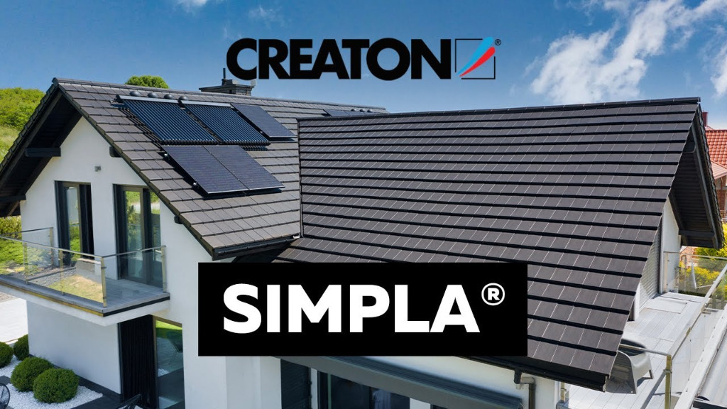 Dachówka płaska CREATON SIMPLA antracyt angoba | Ostrowiec ...