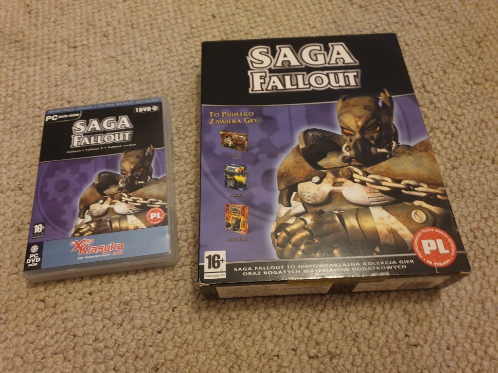 SAGA FALLOUT 1 2 TACTICS PC PL WYDANIE PL UNIKAT ! BOX KARTONOWY ...