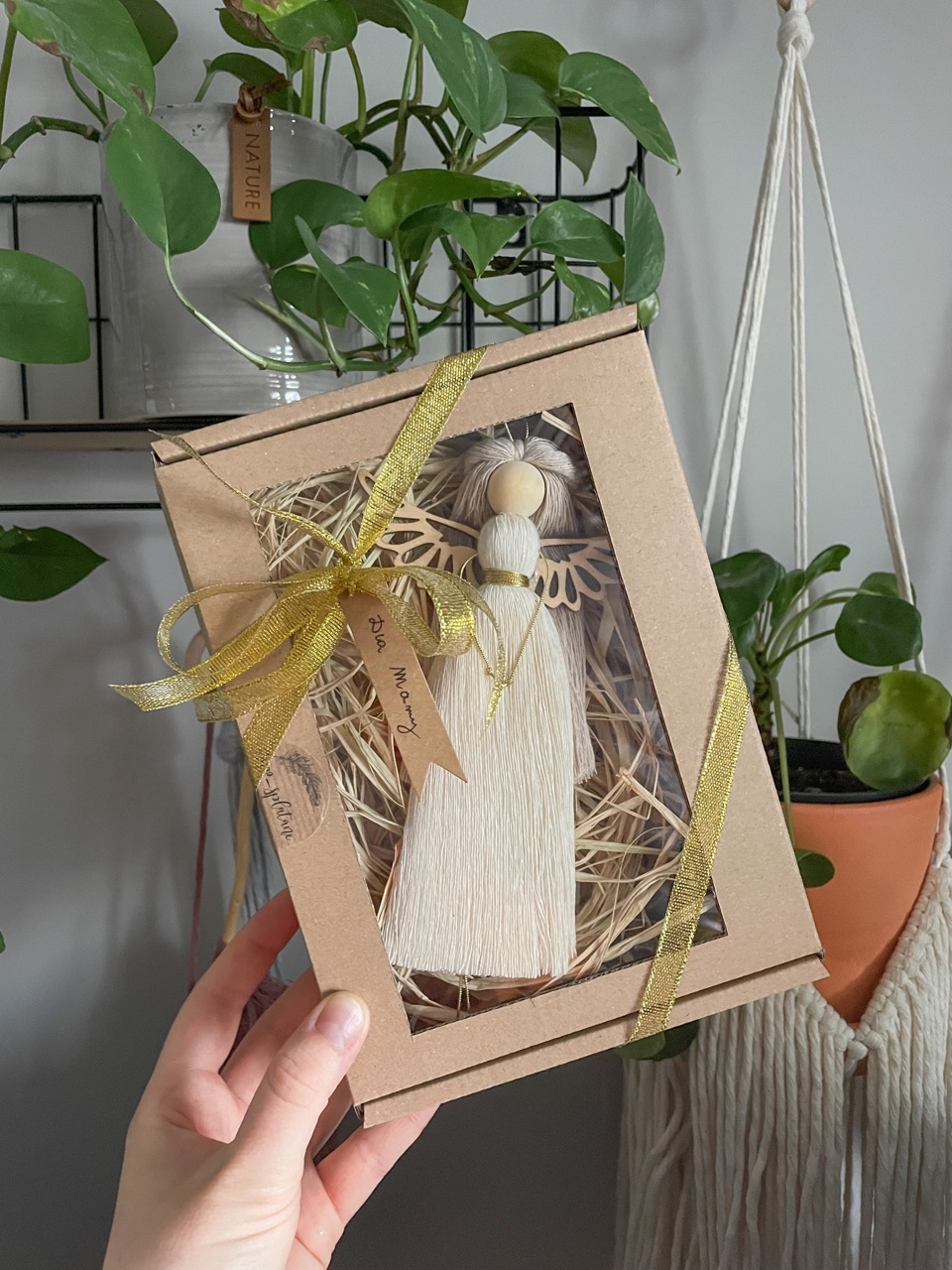 Anioł aniołek Prezent sklejka aniol stroz laleczka | Wrocław | Kup ...