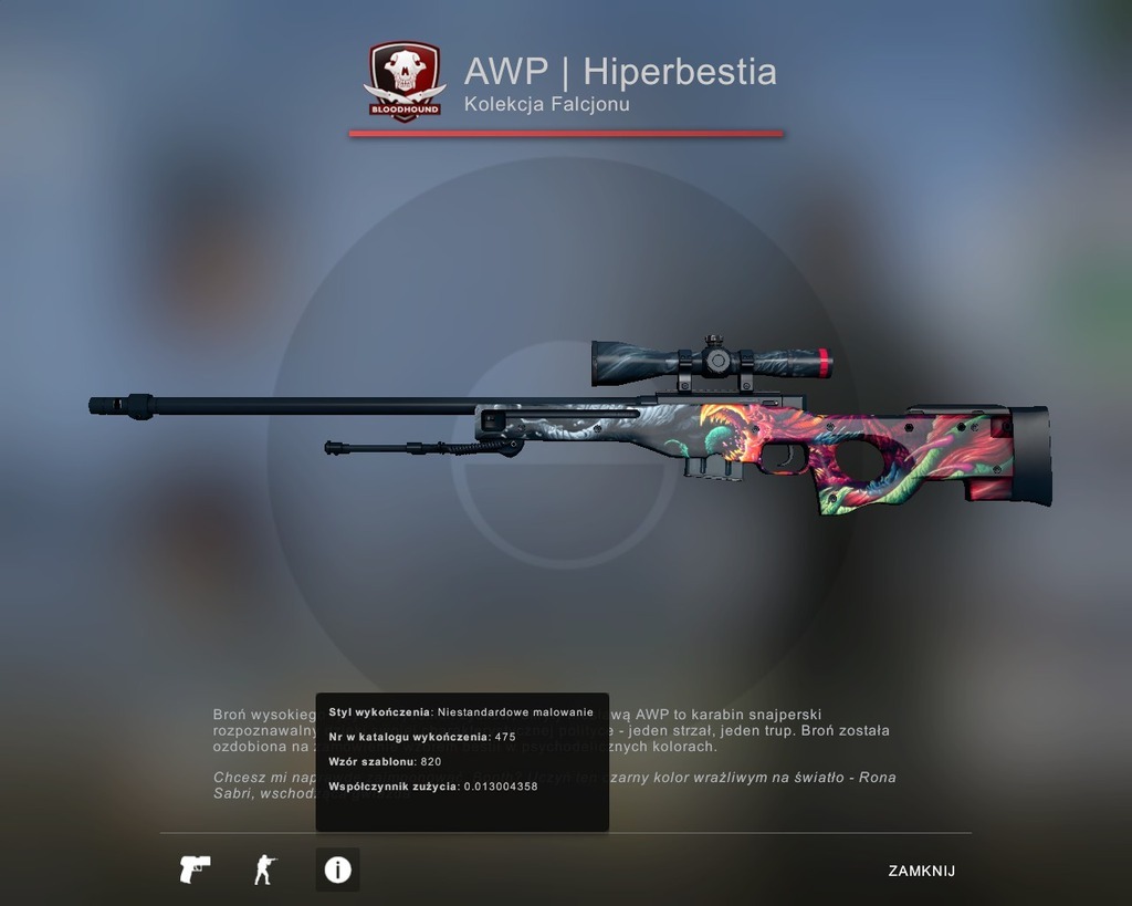 AWP | Hyper Beast Hiperbestia FN 5/5 skin cs go | Katowice | Kup teraz ...