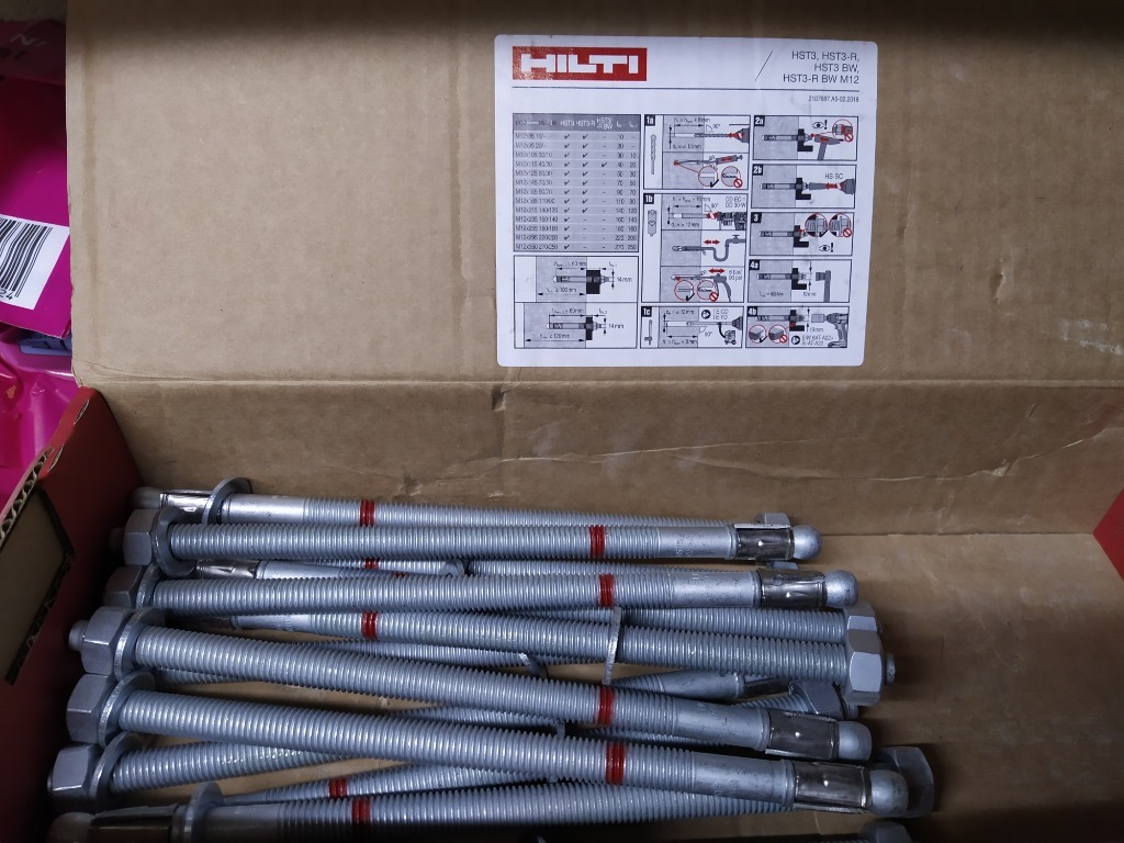 Kotwa Hilti HST3 M12x235 stal węglowa | Wrocław | Kup teraz na Allegro ...