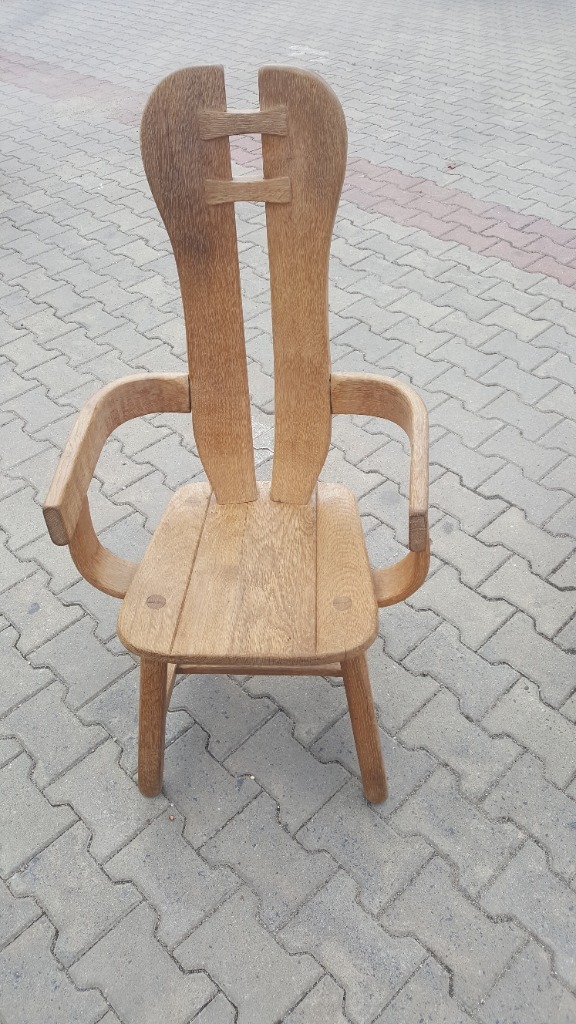 Krzesło PRL Belgia fotel brutalistyczny De Puydt lata 70te | Jasło ...