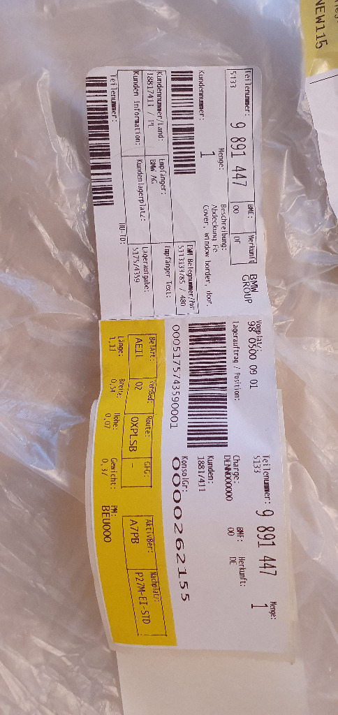 BMW G20 Osłona ramy szyby drzwi 51339891447 | Siedlce | Kup teraz na ...