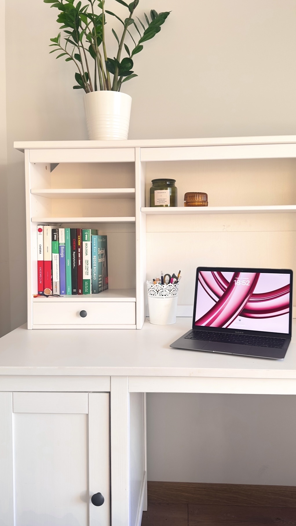 HEMNES biurko + nadstawka | Gdańsk | Ogłoszenie na Allegro Lokalnie