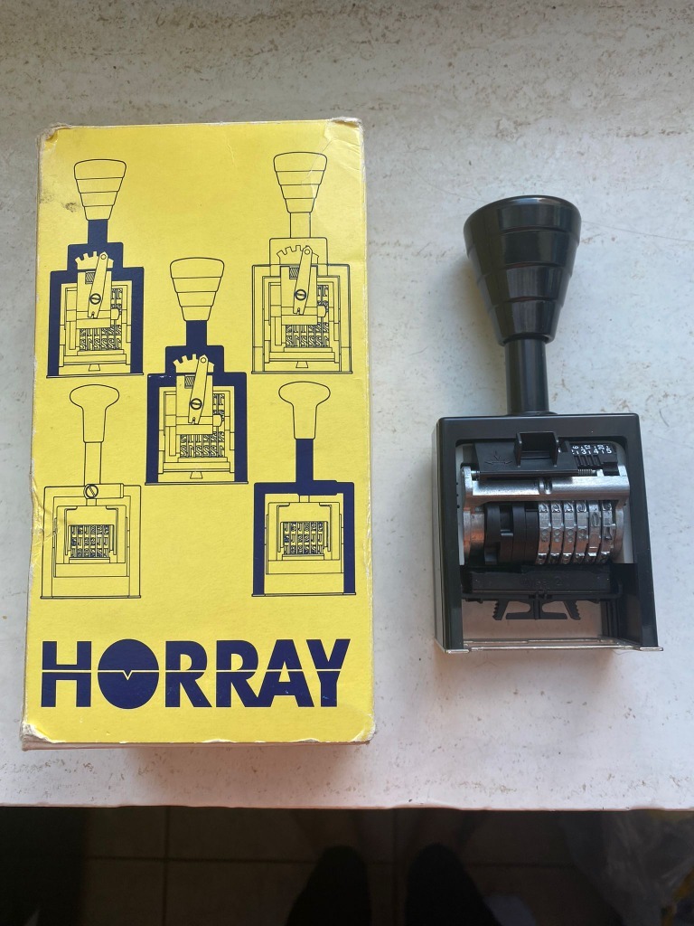 Numerator automatyczny Horray H57 4.5mm , 6 cyfr | lubartów | Licytacja ...