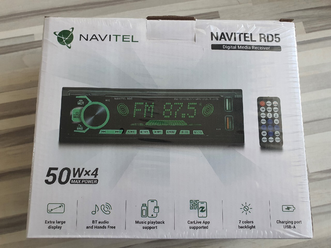 Radio samochodowe NAVITEL RD5 USB MP3 4X50W | Inowłódz | Kup teraz na Allegro Lokalnie