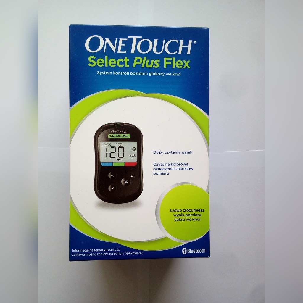 GLUKOMETR ONE TOUCH SELECT PLUS FLEX | Zielonka | Kup teraz na Allegro ...