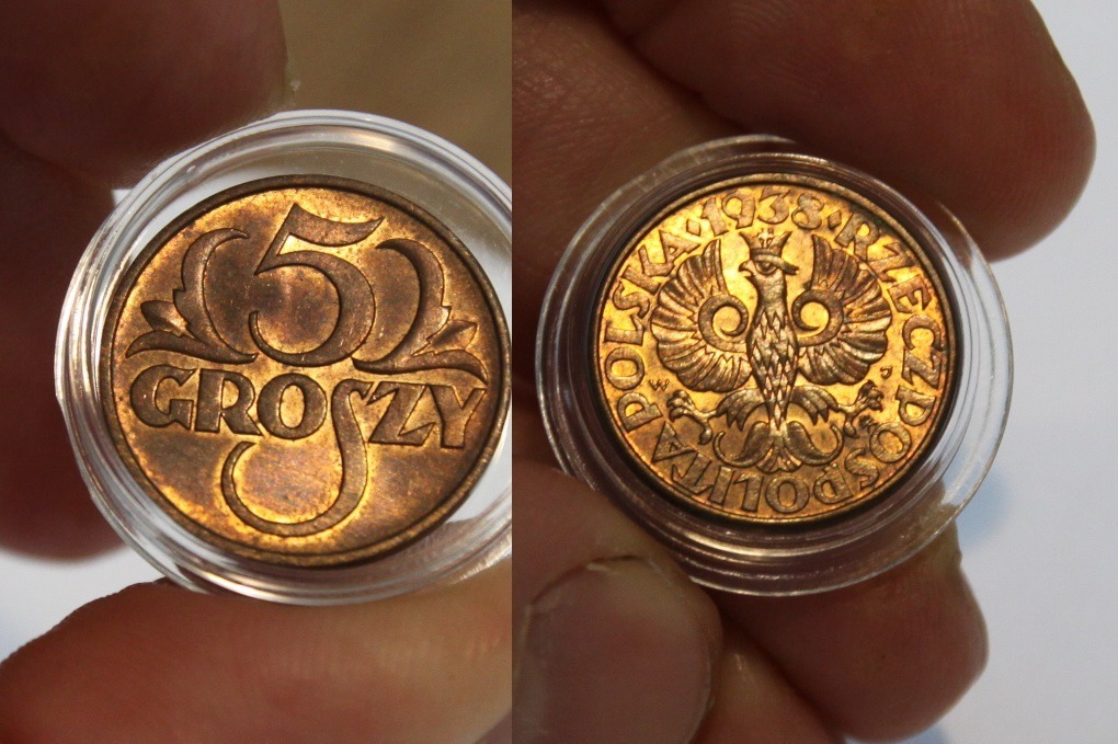 5 groszy 1938 - mennicza | Brwinów | Licytacja na Allegro Lokalnie
