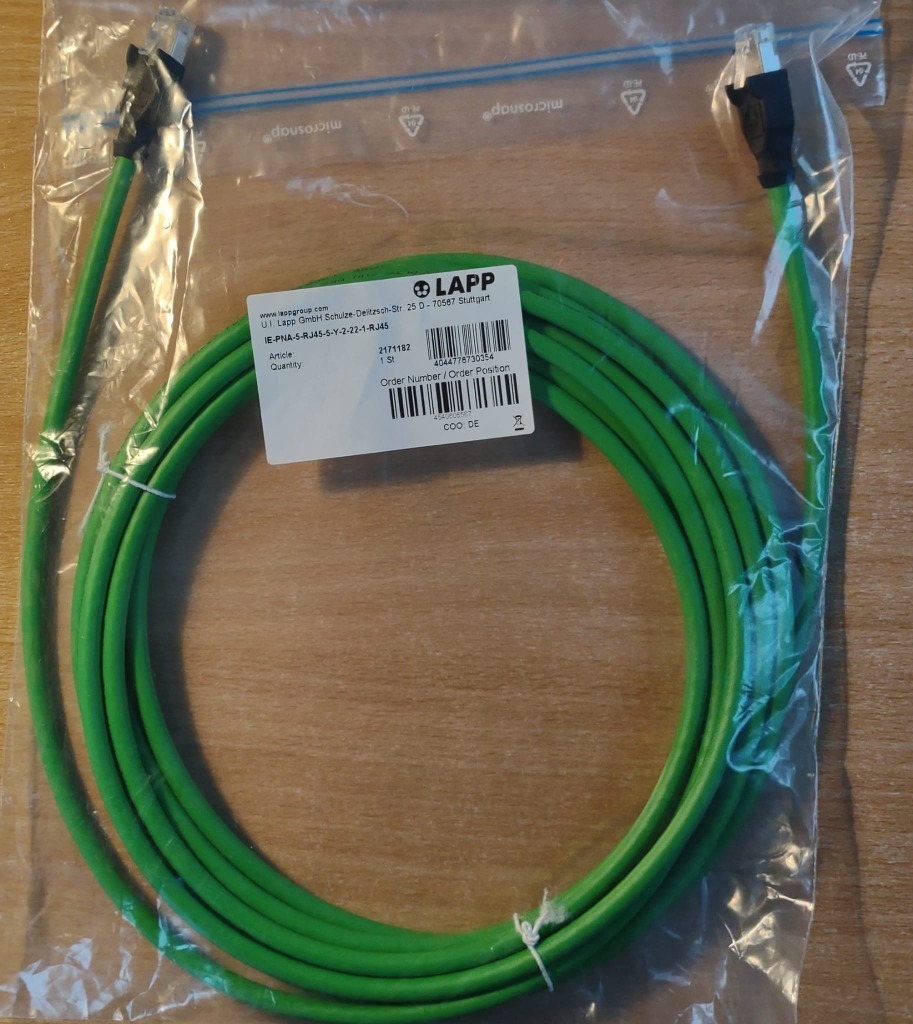 Przewód przemysłowy patch cord Profinet LAPP 5 m | Stawiguda ...