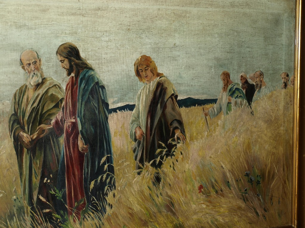 JEZUS CHRYSTUS I APOSTOŁOWIE obraz olejny 90x64 cm | Kraków ...