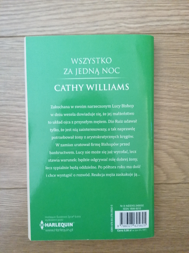 Cathy Williams "Wszystko za jedną noc" | Szydłowo | Kup teraz na ...