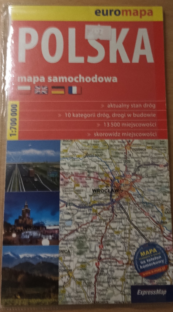 Mapa samochodowa Polski Mapa Polski | Laskowice | Kup teraz na Allegro ...