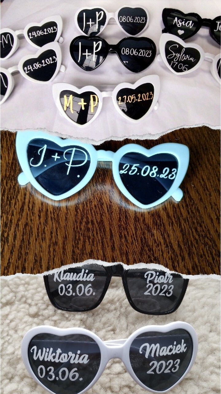 Okulary Personalizowane Ślub - Niska cena na Allegro.pl