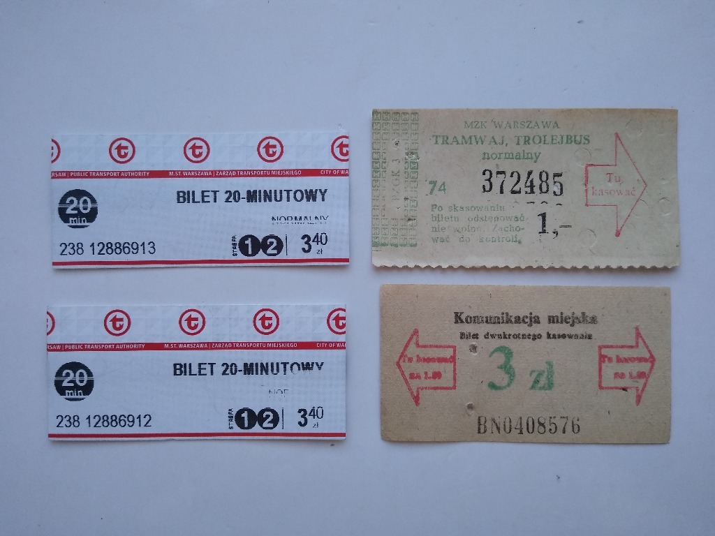 BILETY MPK WARSZAWA ZESTAW | Białystok | Kup teraz na Allegro Lokalnie