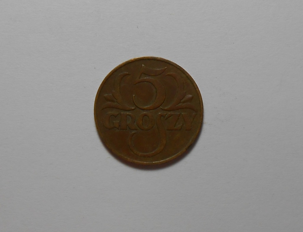 Stara moneta 5 groszy 1936 | Toruń | Licytacja na Allegro Lokalnie