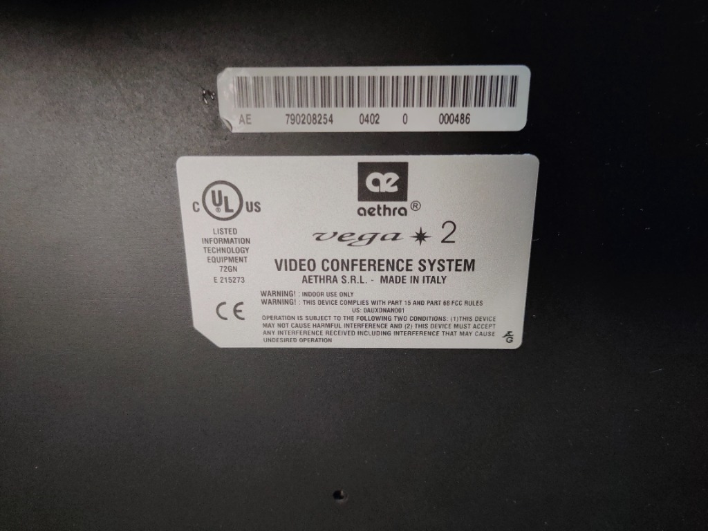 Aethra vega 2 VIDEO CONFERENCE SYSTEM | Wiry | Kup teraz na Allegro ...