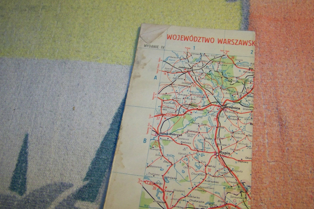 Mapa Województwo warszawskie 1973 rok PRL | Halinów | Ogłoszenie na ...
