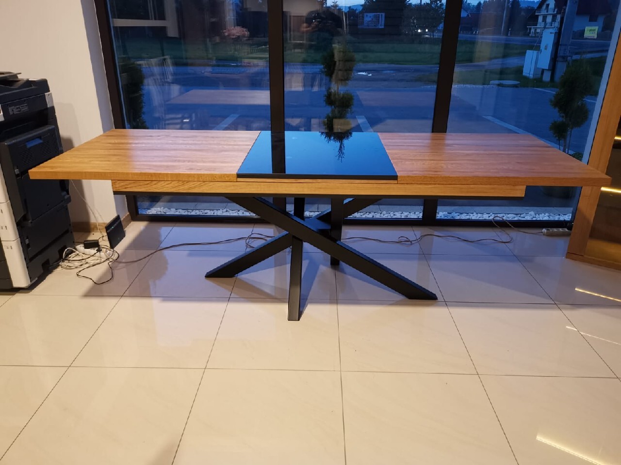 Stól debowy rozkladany, drewniany lite drewno,loft | Juszczyn | Kup ...