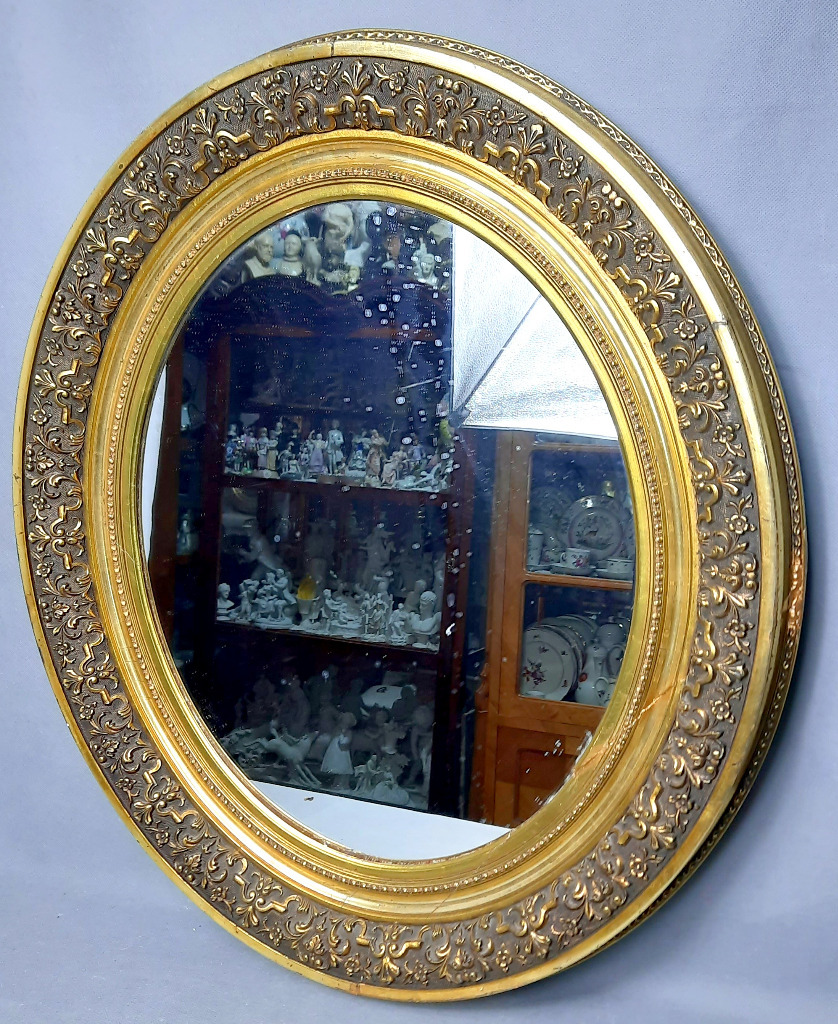 Stara Złota Rama Portetowa Owal Lustro | Nowy Sącz | Ogłoszenie na ...