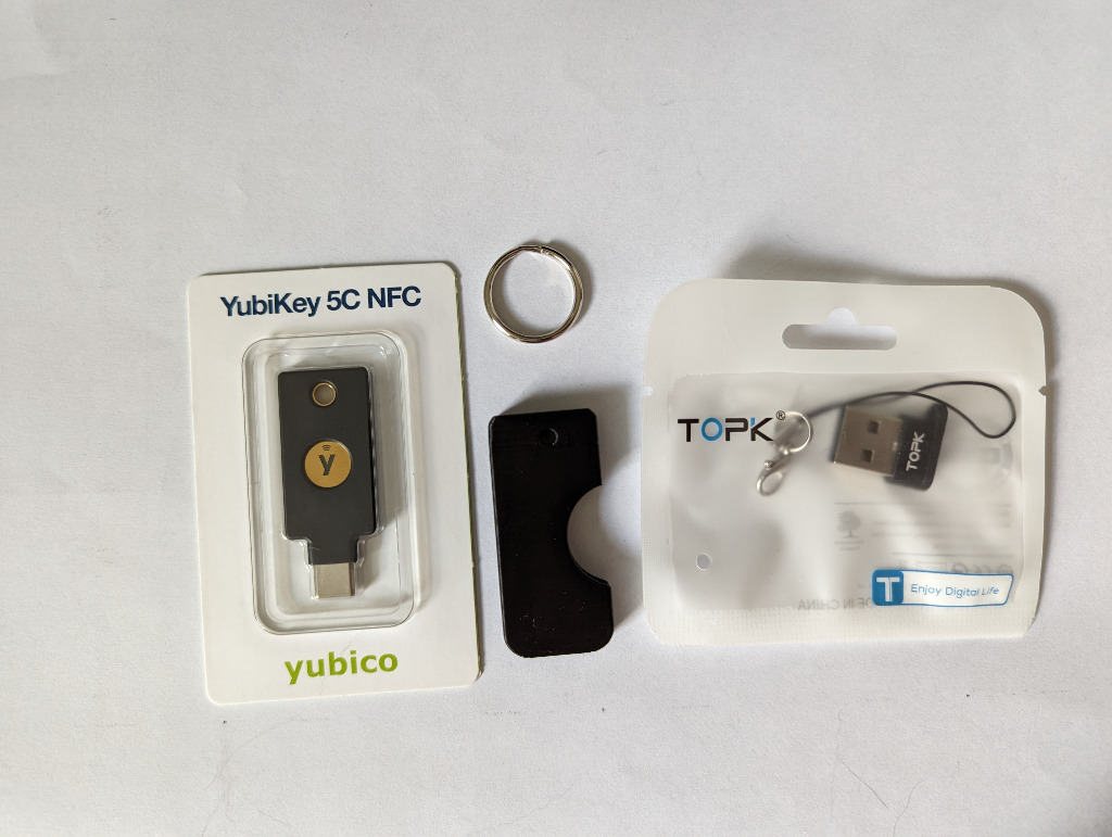 YubiKey 5C NFC [NOWY] + etui + Adapter USB C - USB | Kalisz | Kup teraz ...