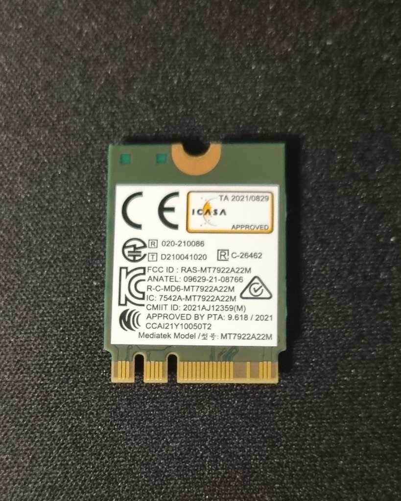 karta WiFi MediaTek Wi-Fi 6E MT7922 (RZ616) 160MHz | Orzechowo | Kup ...