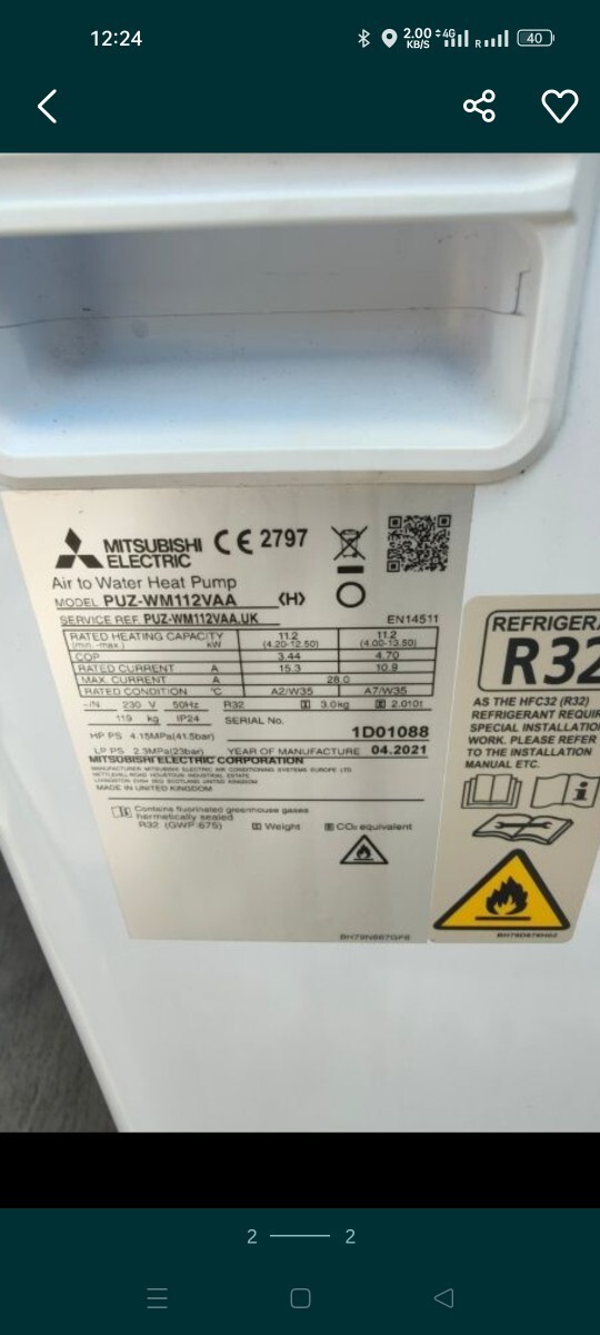 Pompa ciepła Mitsubishi ecodan11.2kw 2021 monoblok | Olkusz | Kup teraz na Allegro Lokalnie