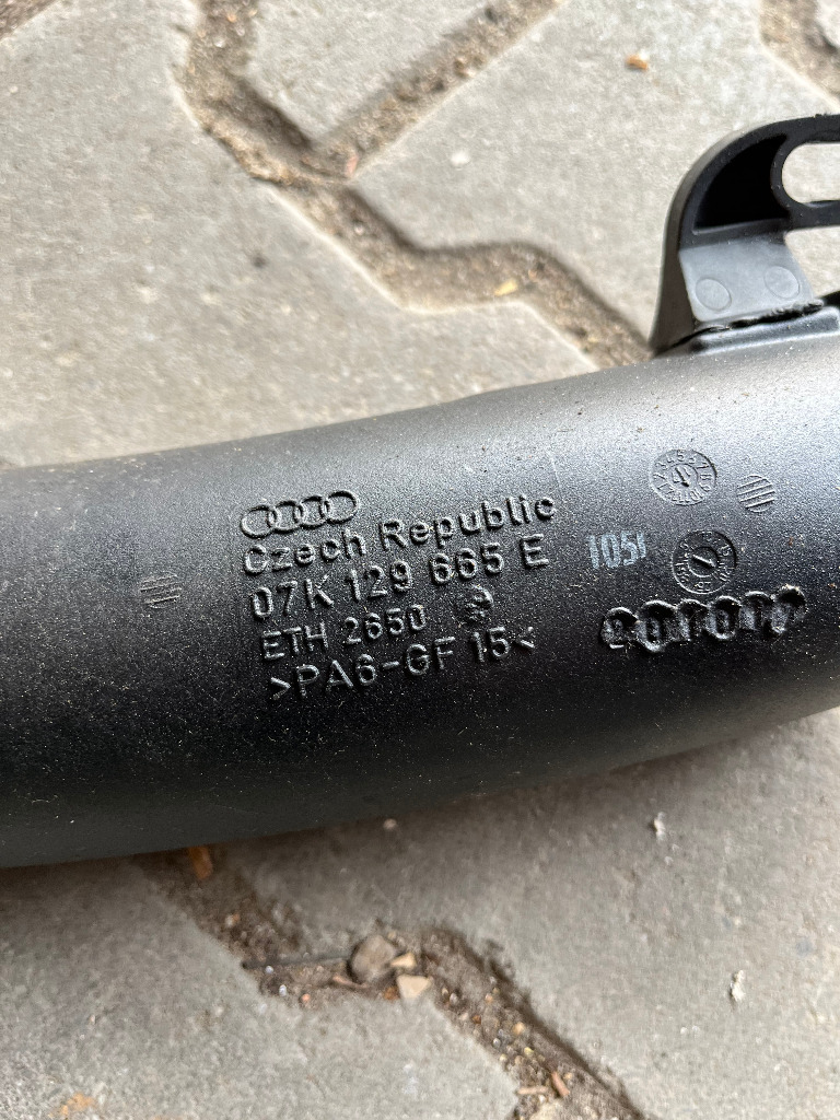 Rura przewód intercoolera 07k129665e rs3 rsq daza | Gliwice ...
