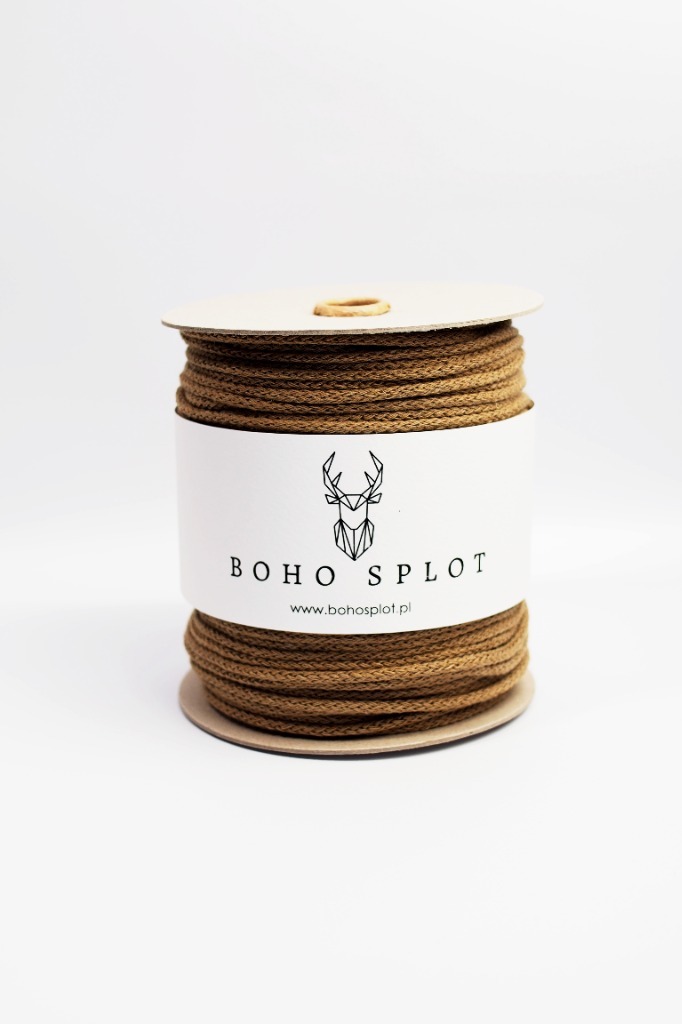Sznurek pleciony 3MM BOHO SPLOT Carmel Cookie | Staszów | Kup teraz na ...