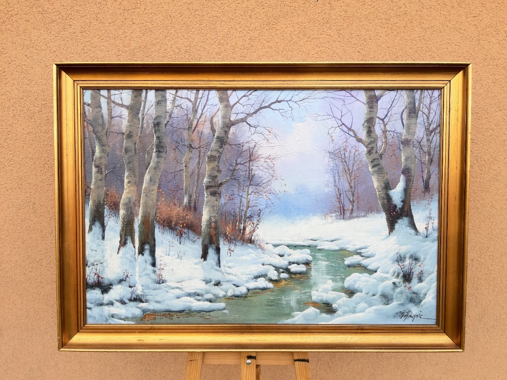 Stare Obrazy Olejne na Płótnie - Niska cena na Allegro.pl