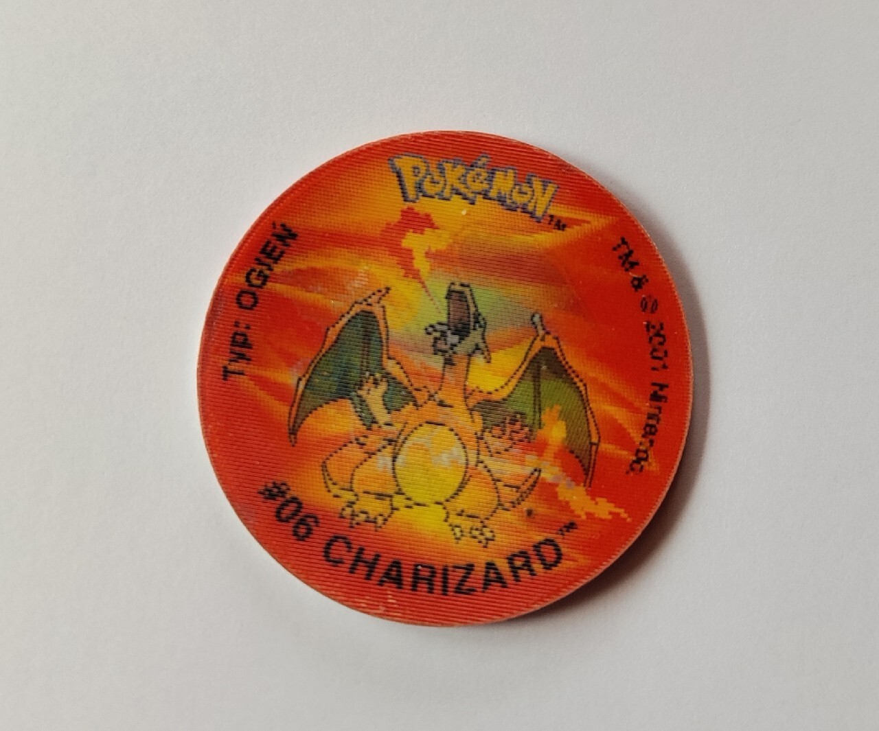 Pokemon tazo 06 charizard 3d | Wieliczka | Kup teraz na Allegro Lokalnie