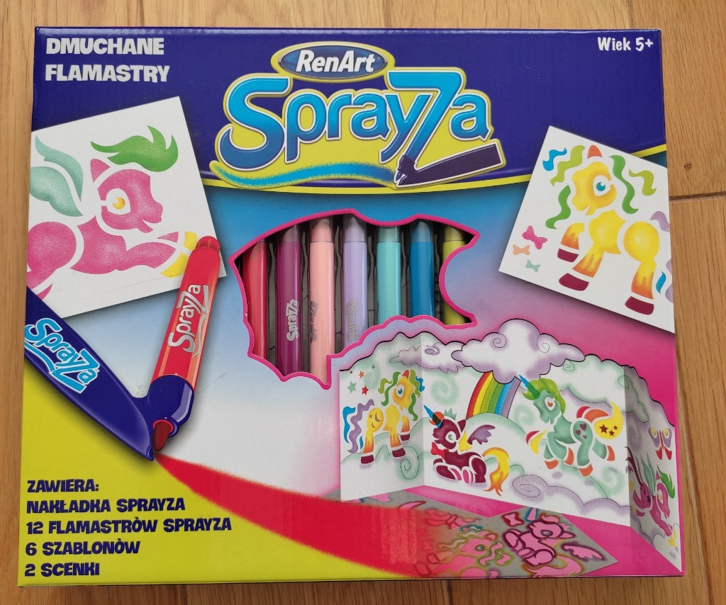 12 szt Dmuchane mazaki Sprayza szablony | Żórawina | Kup teraz na ...