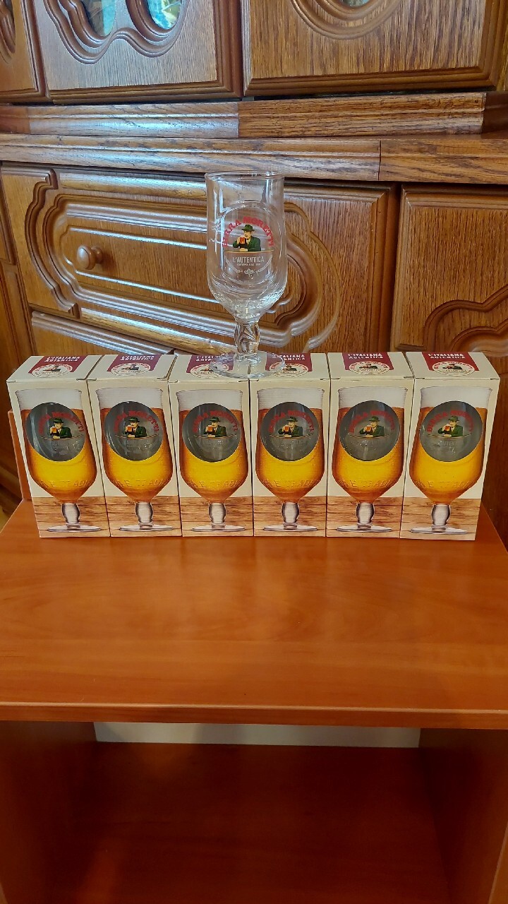 Birra Moretti Ricetta Italina Autentica Szklanki Pokale ARC 6 Sztuk 250 ...