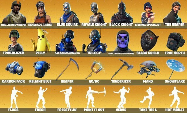 OG KONTO FORTNITE | Renegade, black knight itp. | Stary Sącz ... OG KONTO FORTNITE | Renegade, black knight itp. | Stary Sącz ...