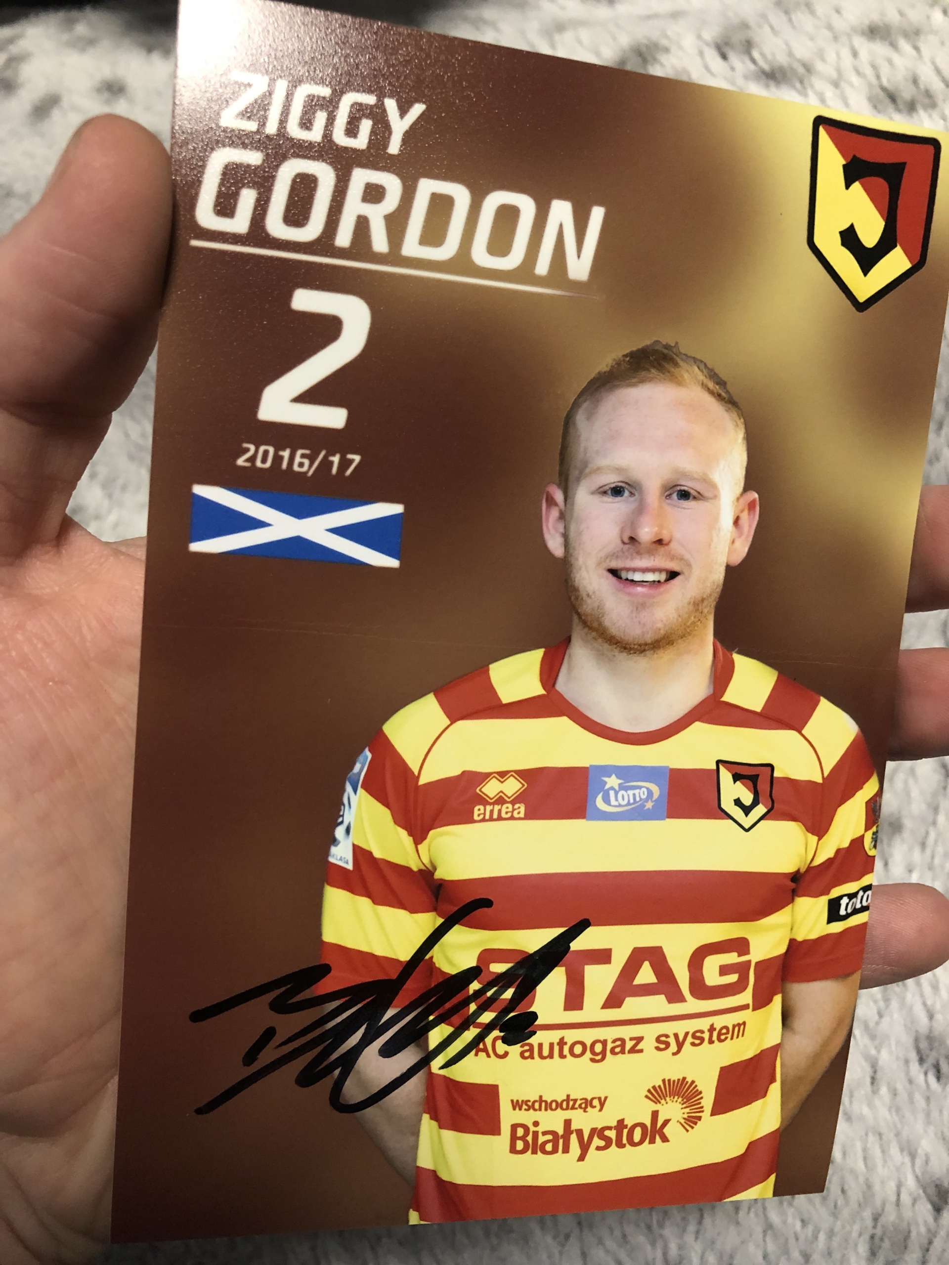 Ziggy GORDON Jagiellonia foto 10x15cm | Kielce | Licytacja na Allegro ...