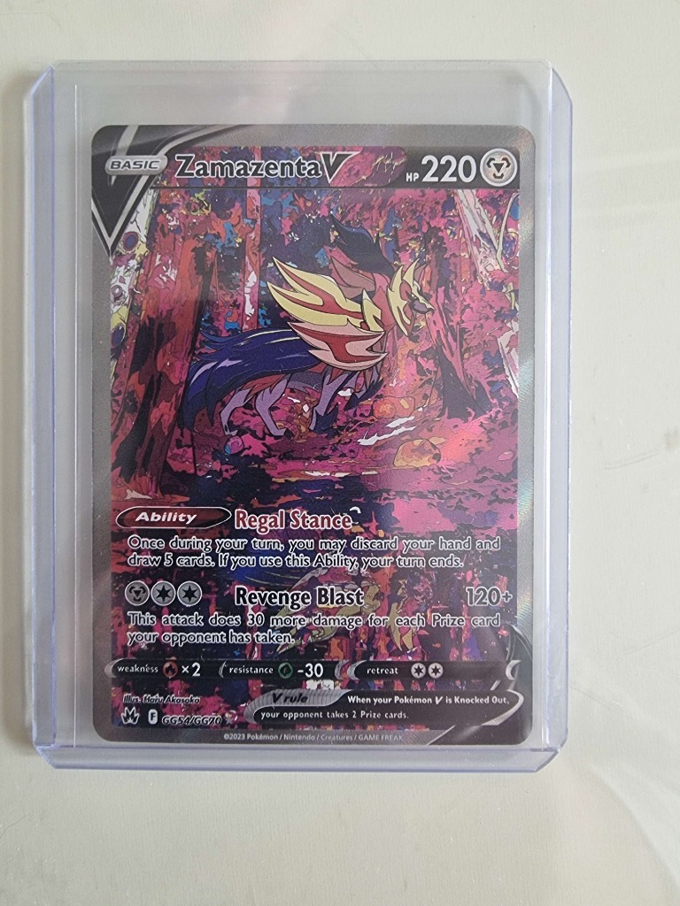 Pokemon TCG - Zamazenta V GG54/GG70 Galarian Galery | Wrocław ...