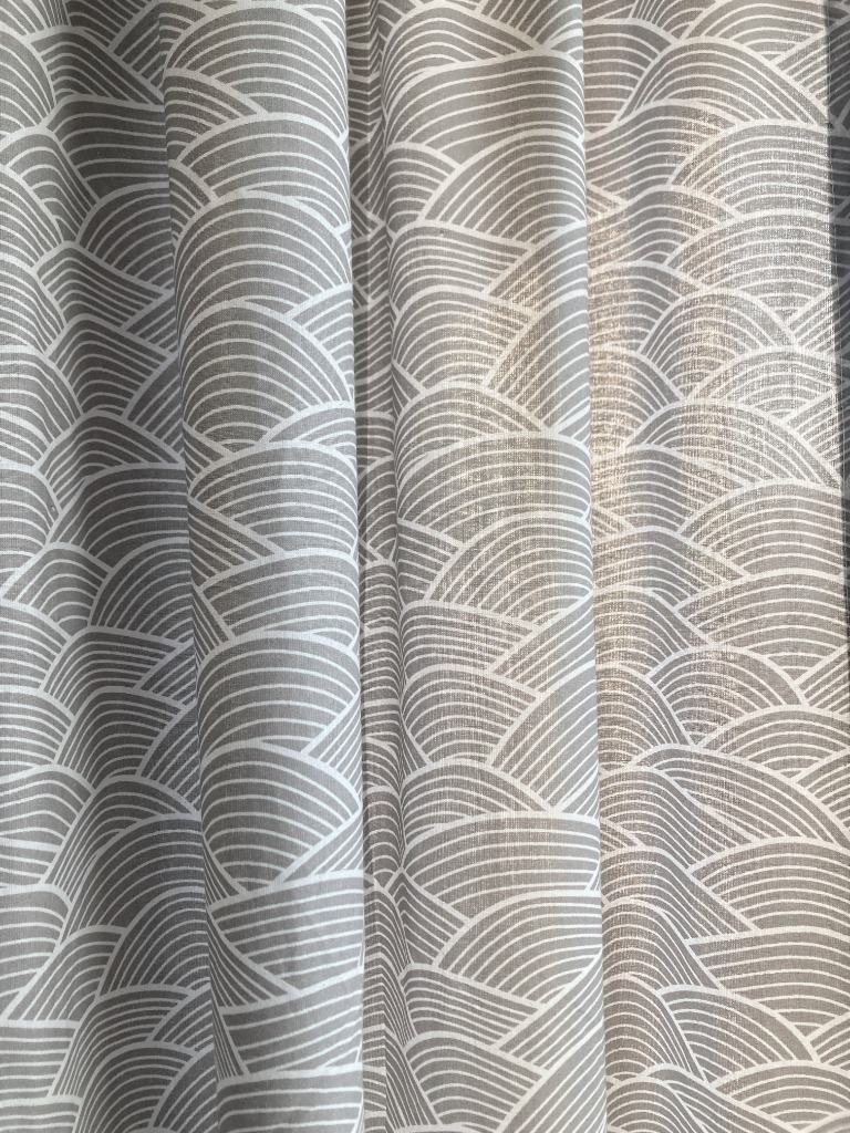 Tkanina bawełna 100% SZARE FALE belka 64 mb | Gdańsk | Kup teraz na ...