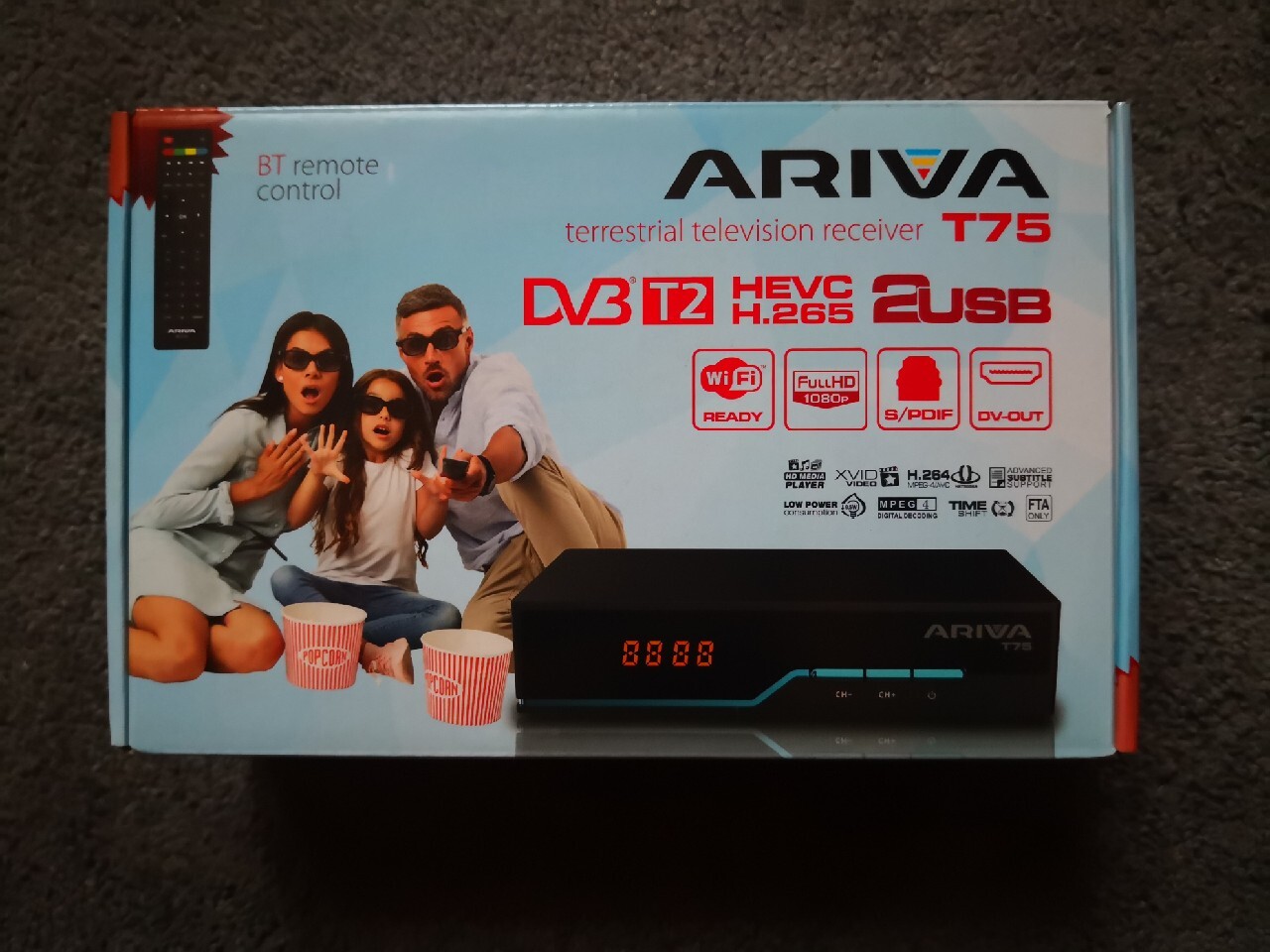 Dekoder Ferguson Ariva T75. Pilot Bluetooth DVB-T2 | Pyskowice | Kup ...