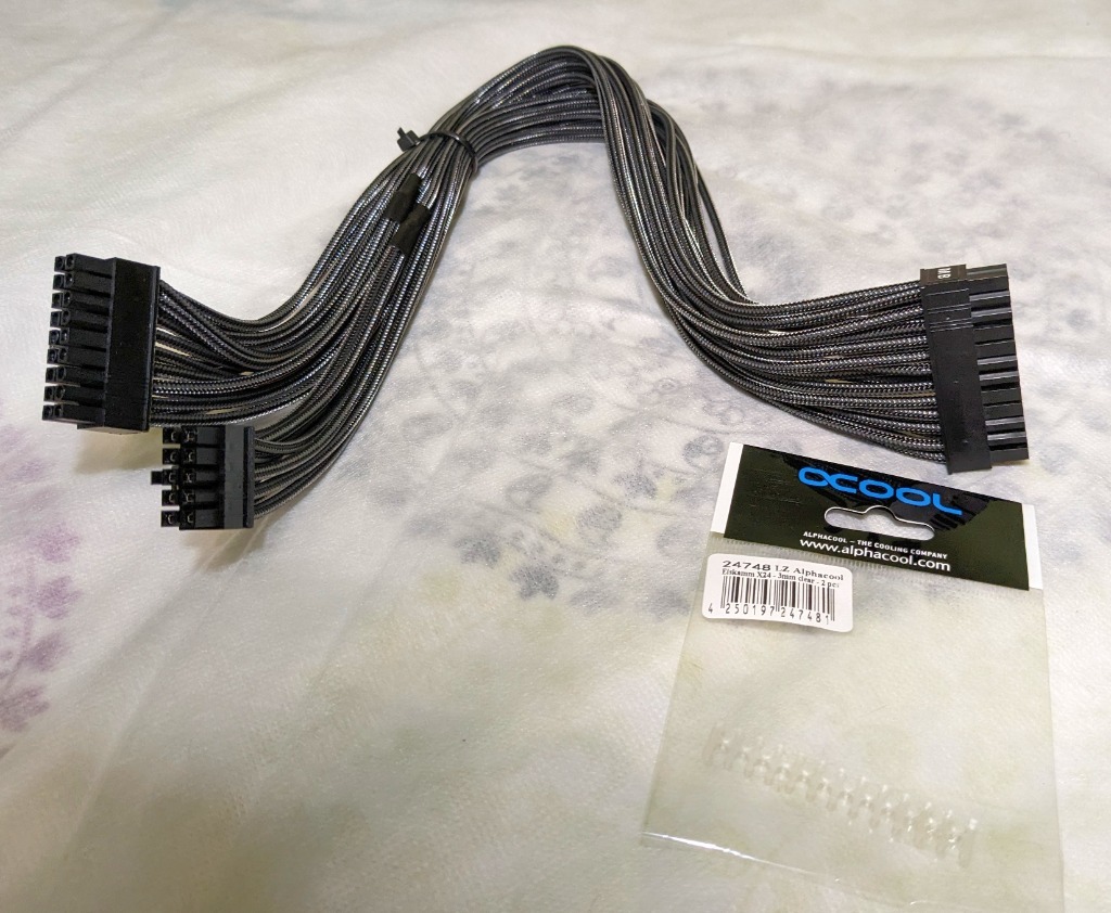 CableMod 24 Pin ATX 45cm ModMesh Carbon ESeries | Wrocław | Kup teraz ...