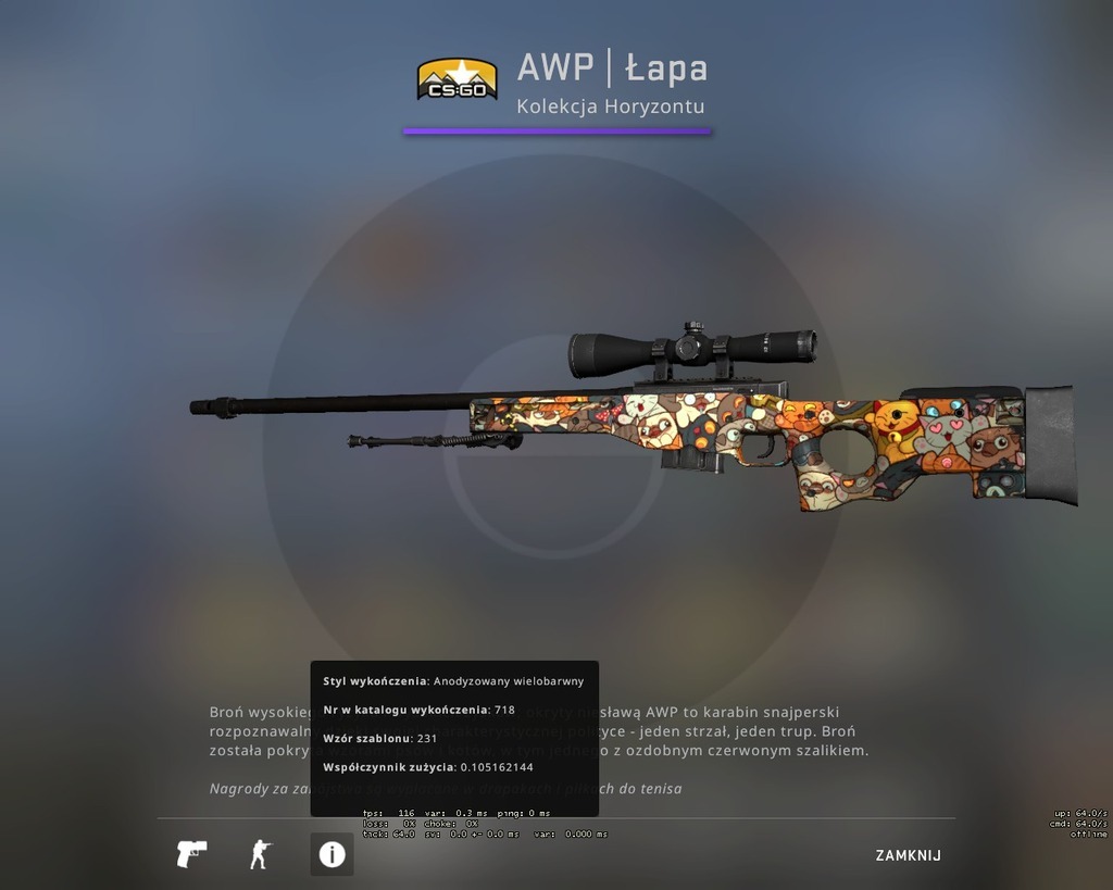AWP Paw Łapa MW CS:GO | Września | Kup teraz na Allegro Lokalnie