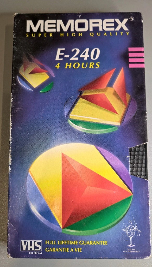 Kaseta VHS Memorex Super High Grade E240 4h | Kraków | Licytacja na ...