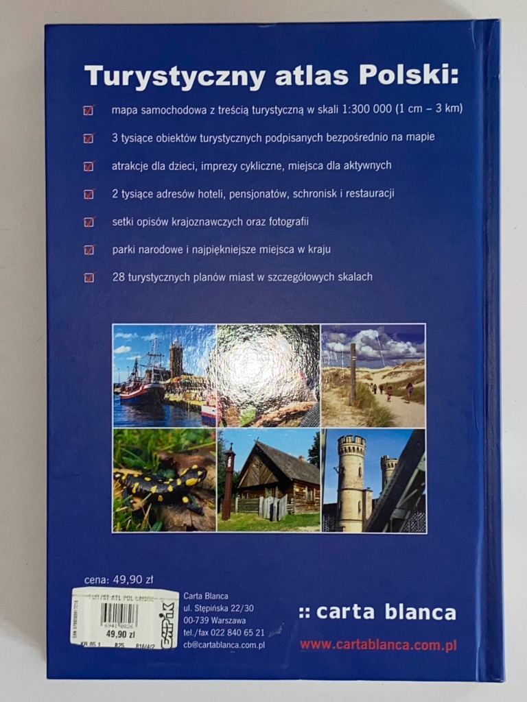 Carta Blanca Turystyczny Atlas Polski | Warszawa | Kup teraz na Allegro ...