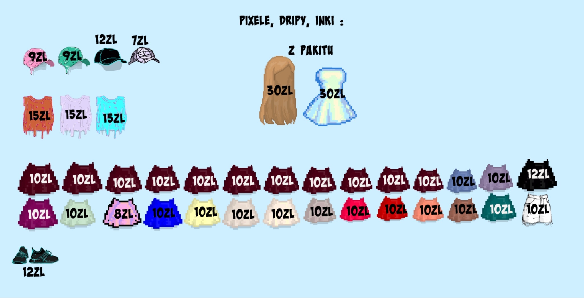 Unikaty MSP MovieStarPlanet drip, pixel, ink, geo | Somonino | Kup ...