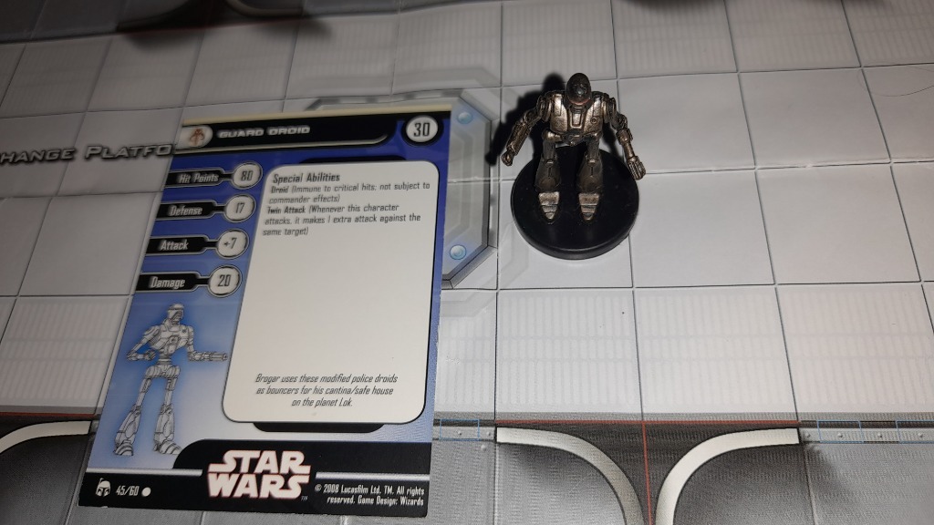 Star Wars Miniatures Legacy of the Force 45 Guard Droid | Warszawa ...