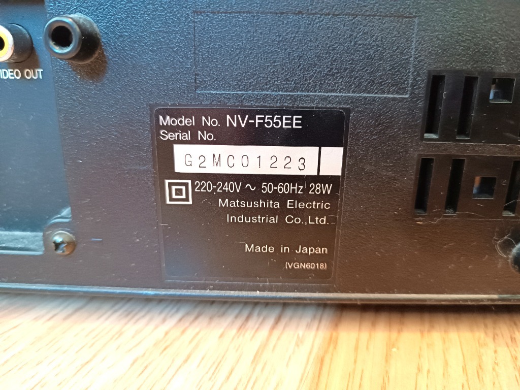 Magnetowid Panasonic F55 NV-F55EE Niezbędny serwis | Warszawa ...