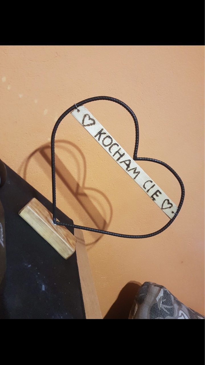 Serce z napisem na PREZENT | Aleksandrów Kujawski | Kup teraz na Allegro Lokalnie