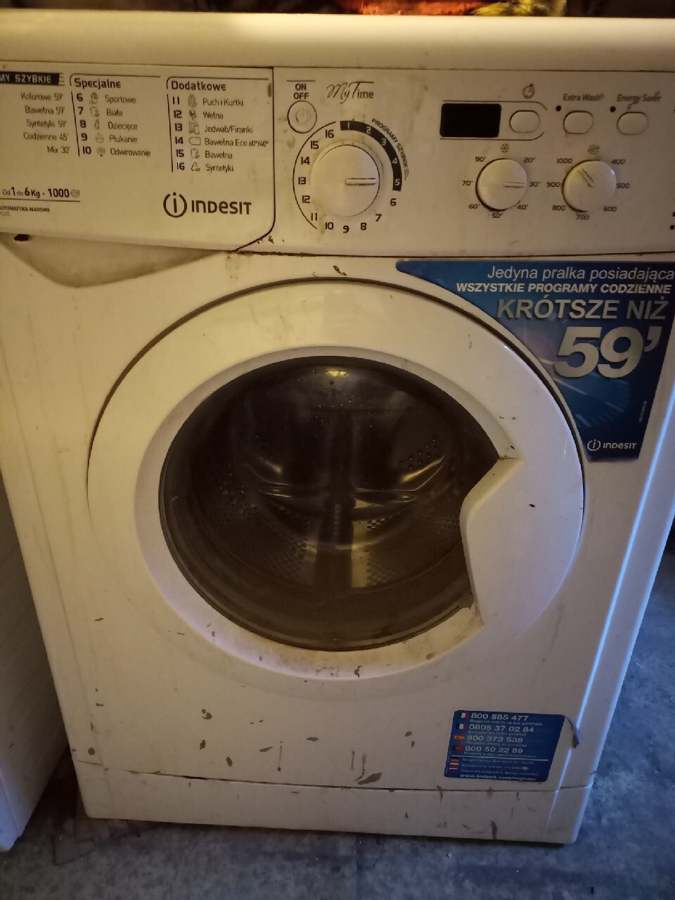 Pralka Indesit EWD 61083 | Kośmidry | Kup teraz na Allegro Lokalnie