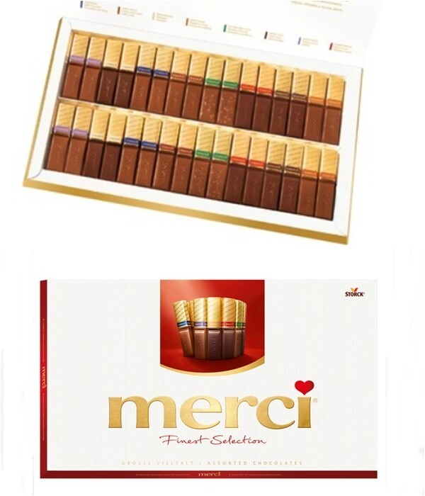 Czekoladki Duże Merci 400g storck bombonierka | Wrocław | Kup teraz na ...